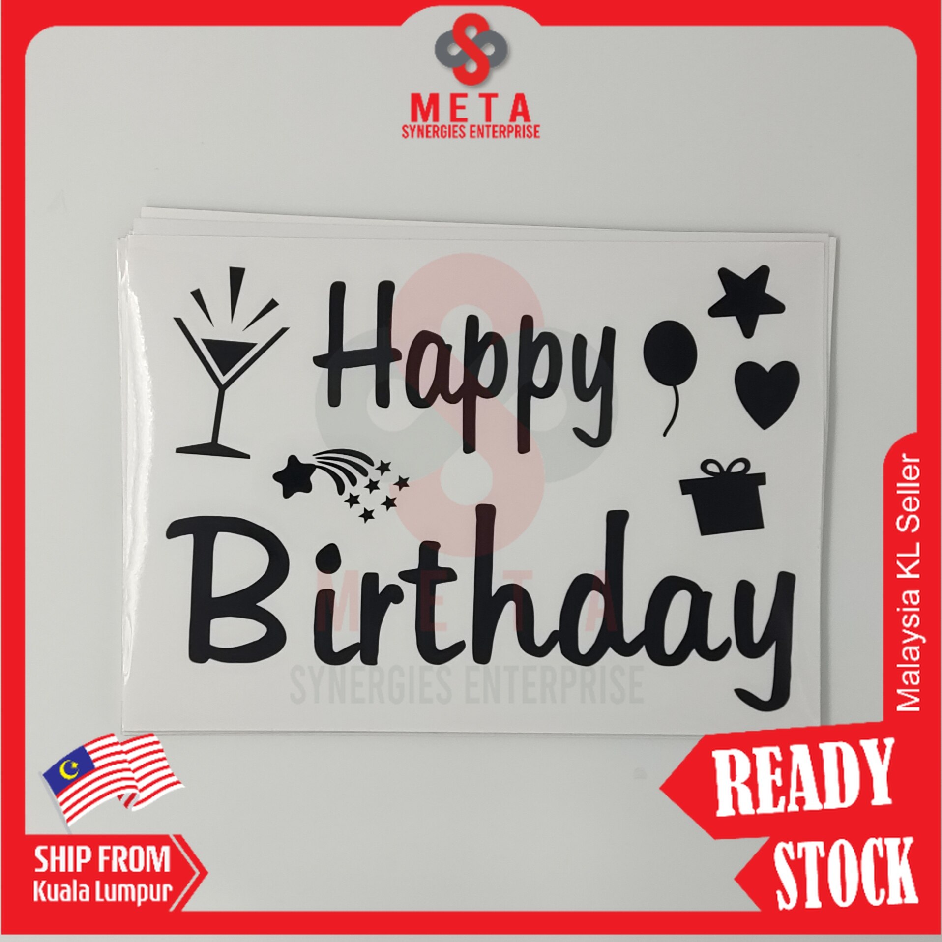 18-36 Inches Big Size DIY Happy Birthday Transparent Bobo Balloon ...