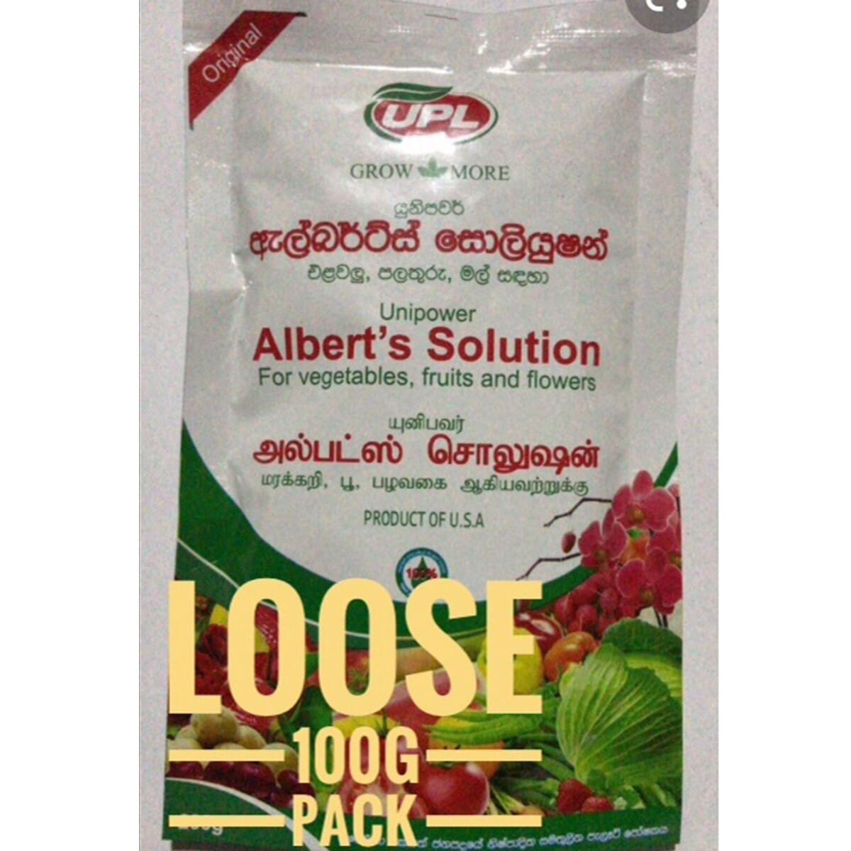 Albert solution / ඇල්බට් සොලුශන් 100g loose pack | Daraz.lk