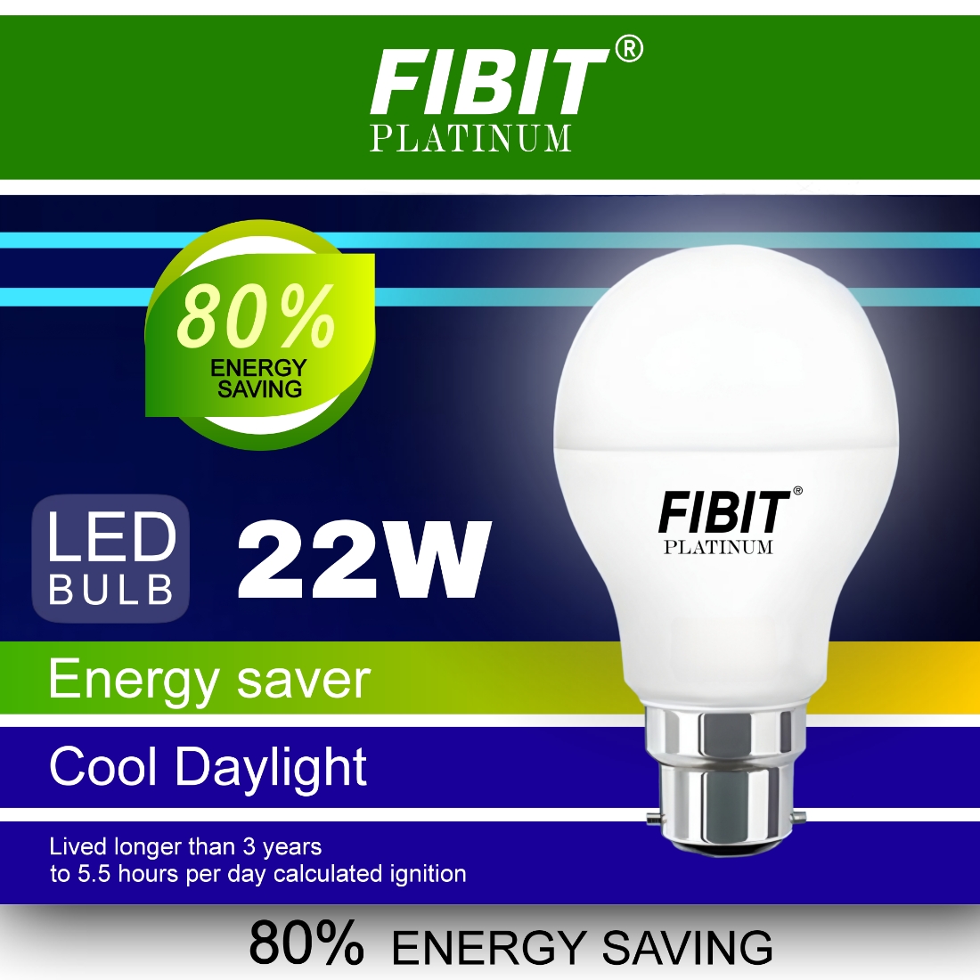 FIBIT PLATINUM 80% Energy Saving Best brightness Led Bulb 5W 7W 12W 18W ...