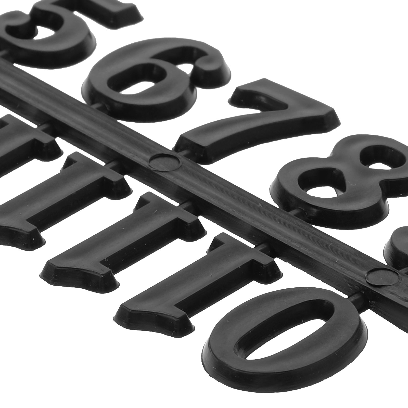 5 Sets Numbers 2cm Black DIY Numerals Pointer Clock Numbers Plastic ...