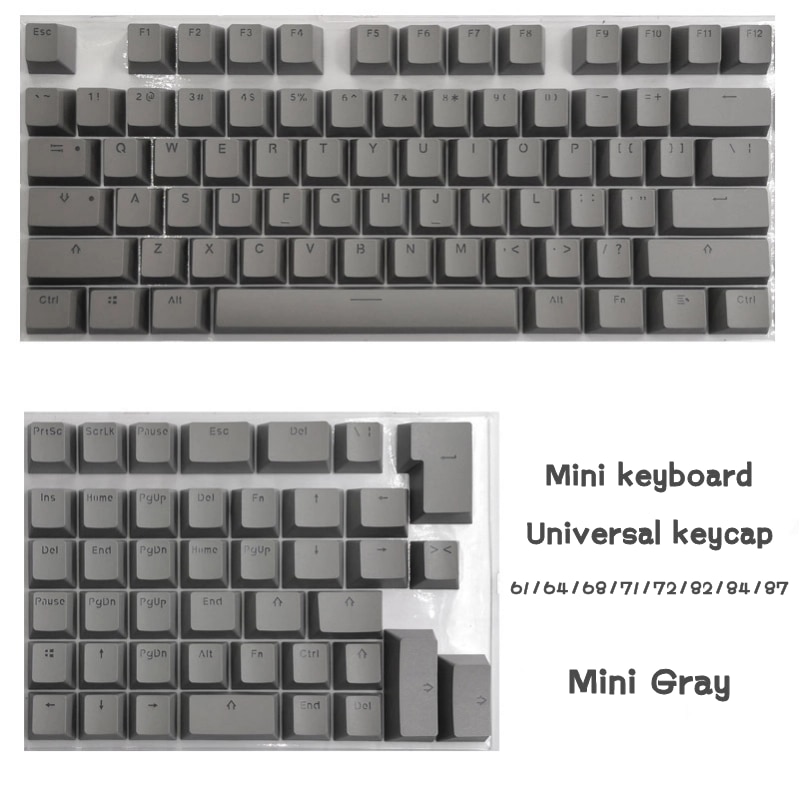 New PBT Diy Key Caps Gaming Transparent MX Keycaps For Mini Mechanical ...
