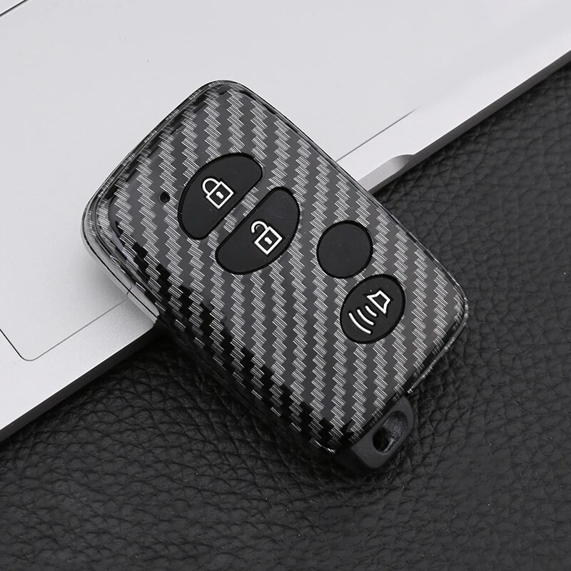 【beauty code】Carbon fiber Fob Key Cover Case For Cruiser Prado 150 ...