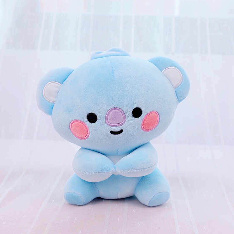 High quality Kpop BTS plush dolls BT21 Chimmy Cooky Tata Shooky bring Koya RJ cute standing doll ...