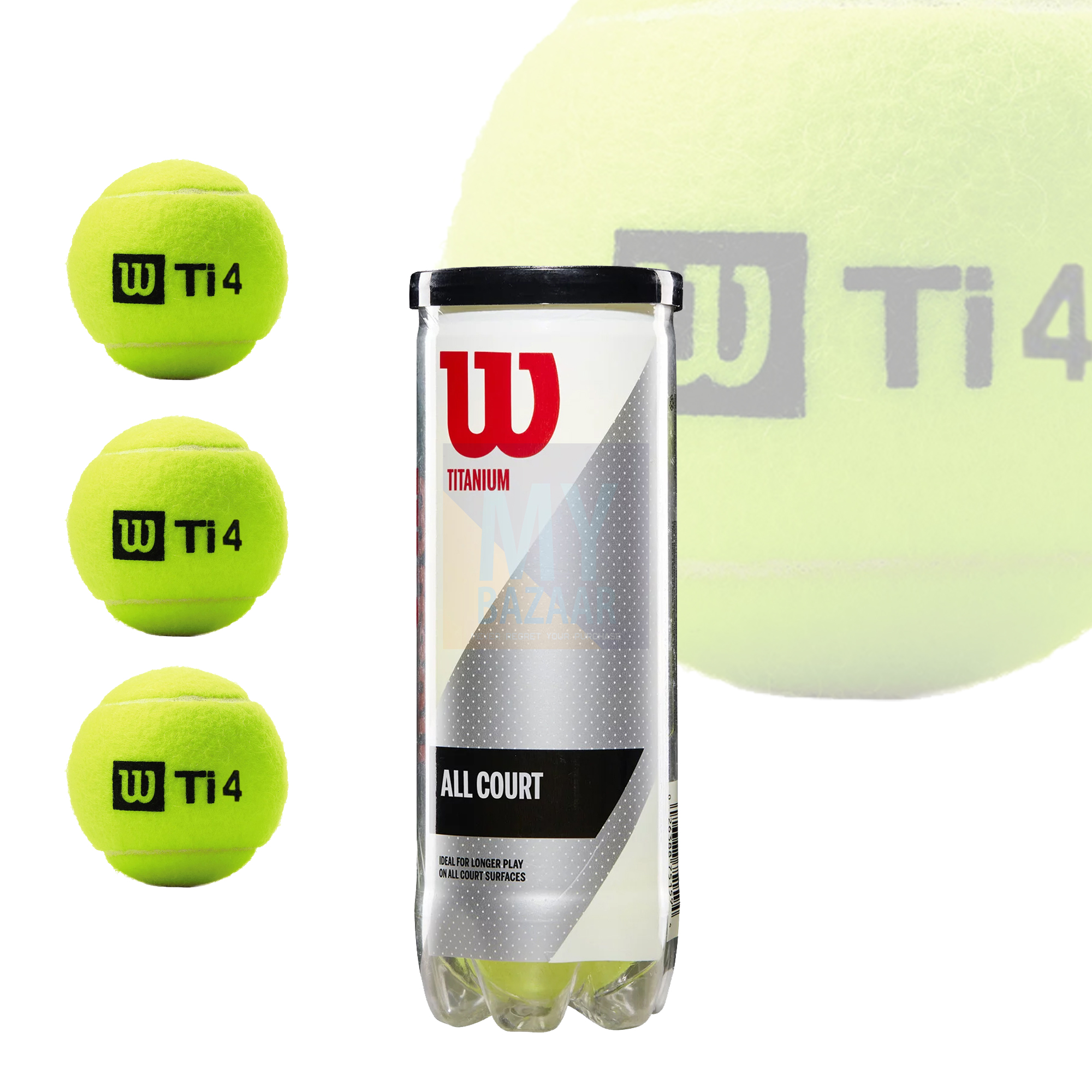 First Quality Wilson Tennis Ball Titanium W TI 4 Wilson Tennis Ball 3 ...
