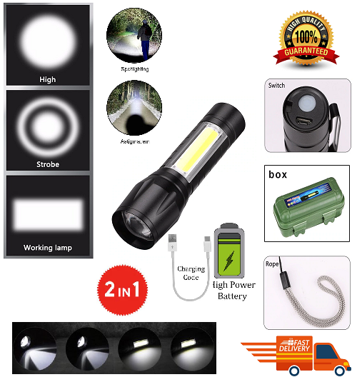 Mini LED Touch Light / Rechargeable Tourch Light / Touch light LED ...