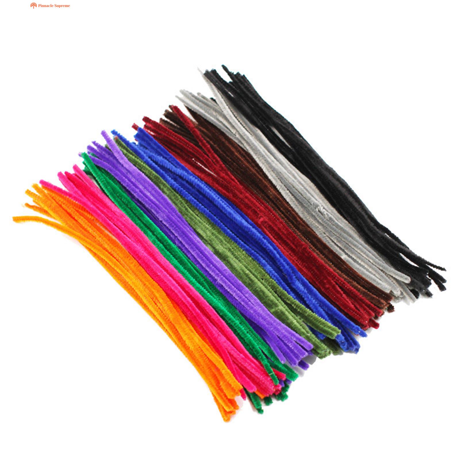 Craft Diy Pipe Cleaners 100pcs Assorted Colors Pipe Cleaners Set for ...