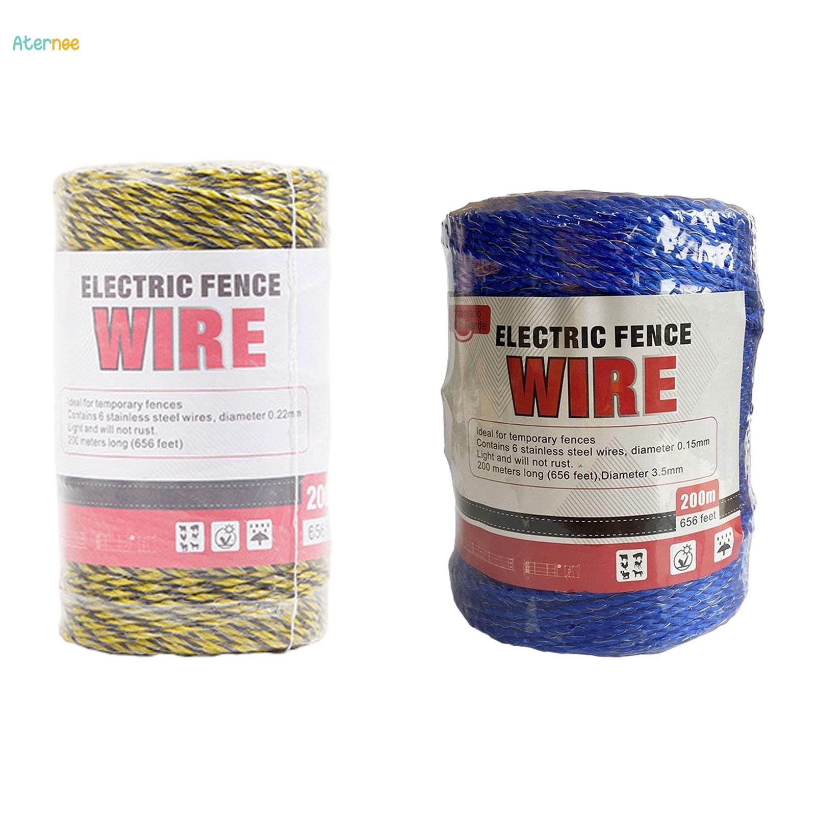 Electric Fence Electronic Fence Rope 200M for Fence Cows Horse 2mm ...