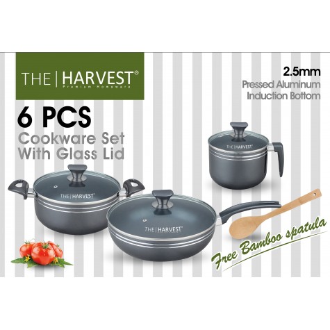 6pcs Cookware set Harvest brand / The Harvest 6Pcs Cookware Set with ...