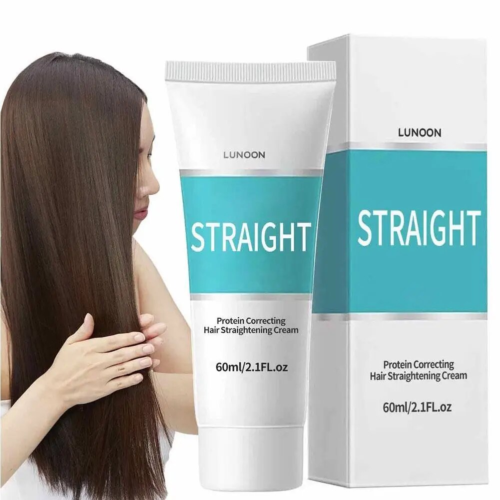 60ml Keratin Hair Straightening Cream Professional Damaged Treatment ...