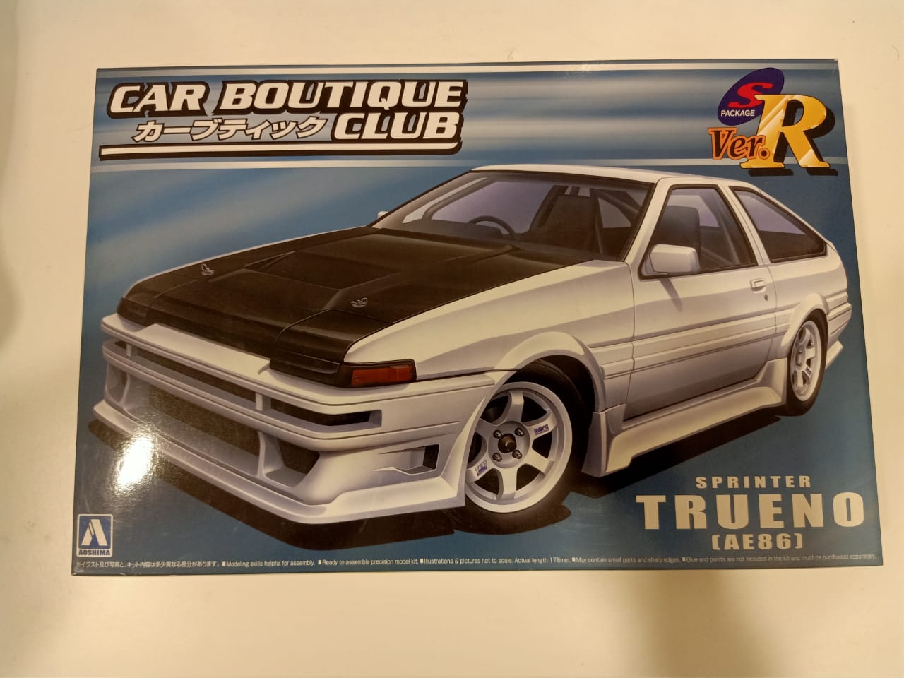 Car Boutique Club Toyota Sprinter Trueno AE86 - Aoshima - Model Kit ...