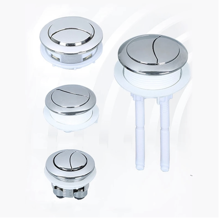38/48/58mm Dual Push Button Universal Flush Toilet Seat Water Tank ...