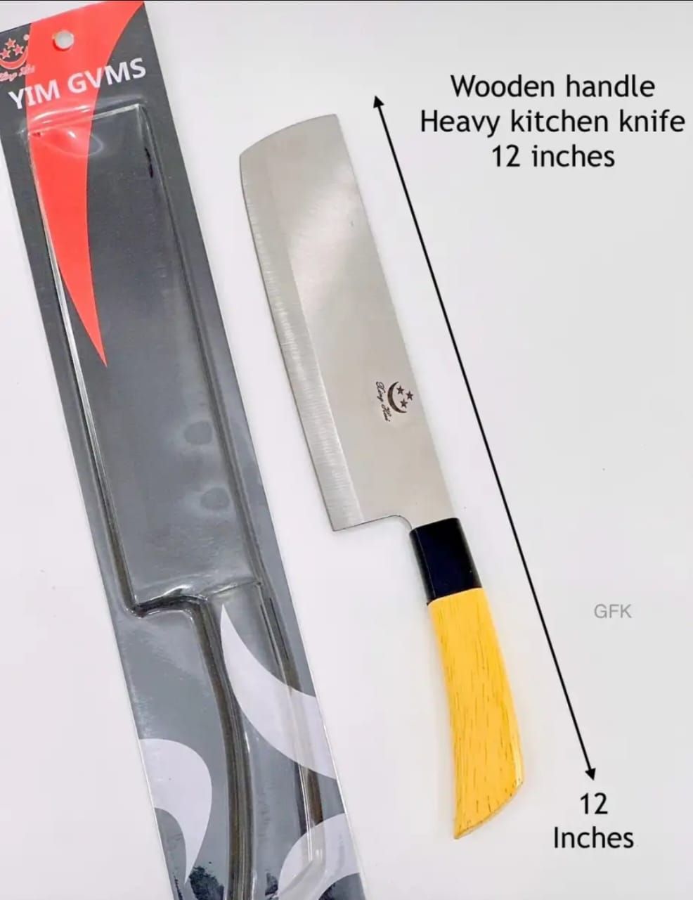 Buy Wooden Handle Heavy Kitchen Knife Multipurpose Tool for Cutt