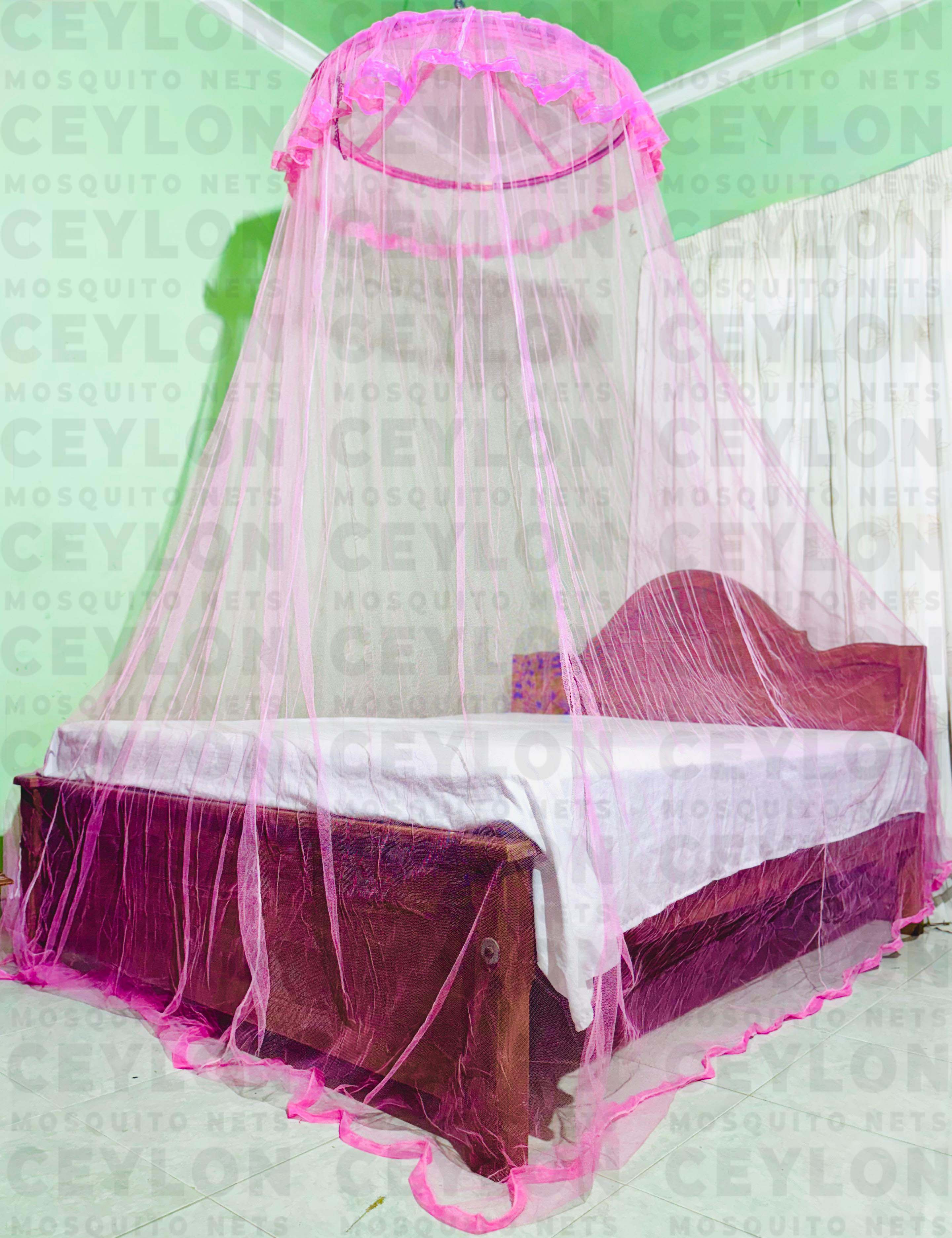 Mosquito Net - Double Bed 6x4 size - Circle Framed Plain Design | Daraz.lk
