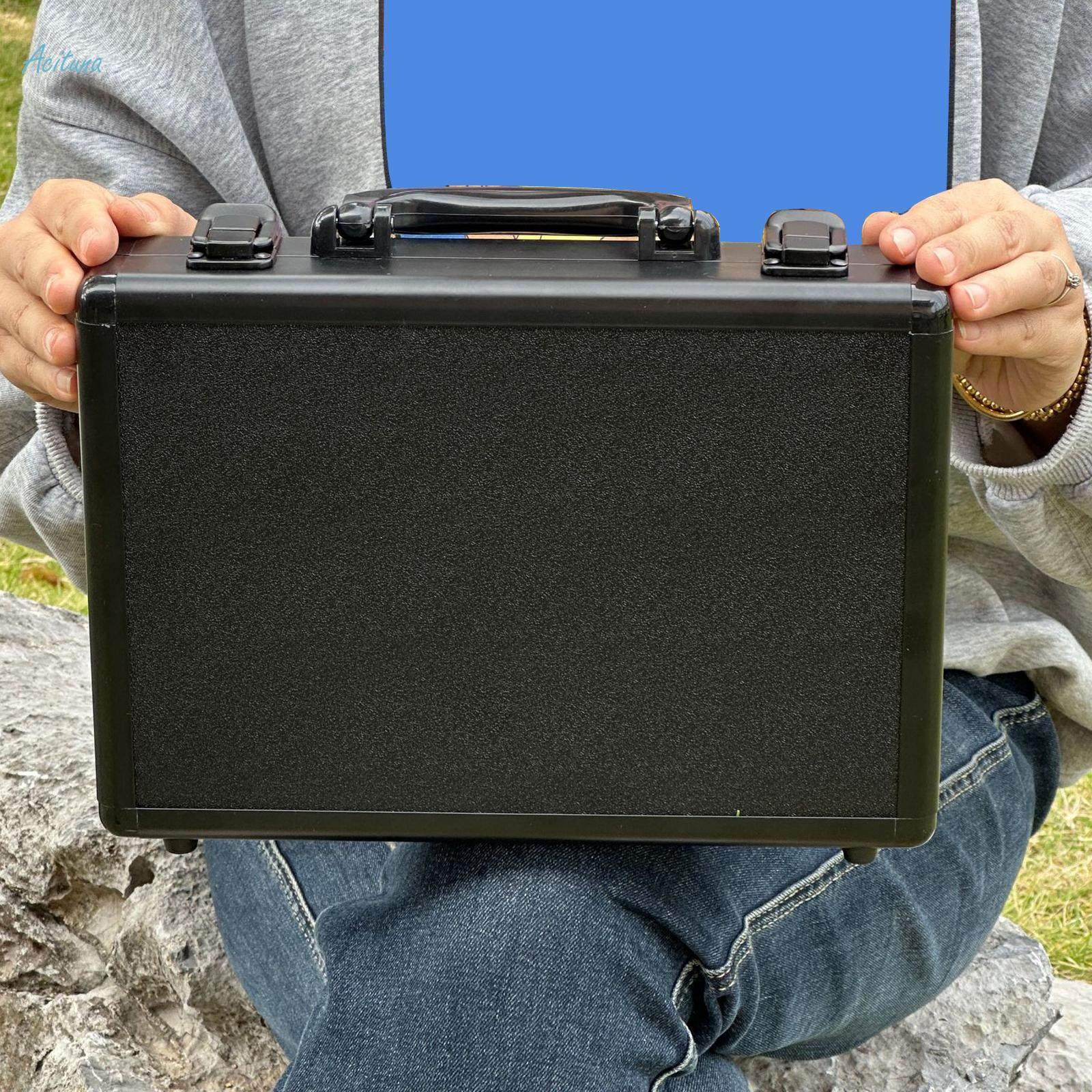 Aluminum Carrying Case Rectangular Tool Box for Jewelry Valuables Parts ...
