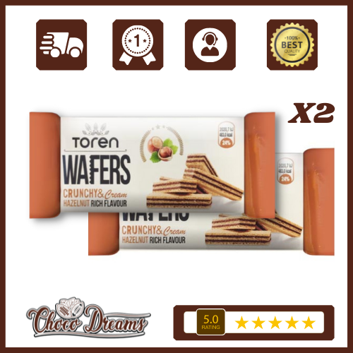Toren Wafers Hazelnut Flavour duo combo celebration pack (55g X 2 ...