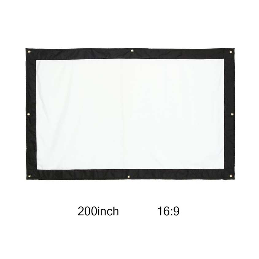 Projection Screen 200 inch 16: 9 Wall Mount Outdoor Movie Film ...