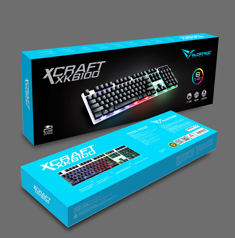 Alcatroz X-Craft XKB100 Spill proof Gaming Keyboard with Backlight ...