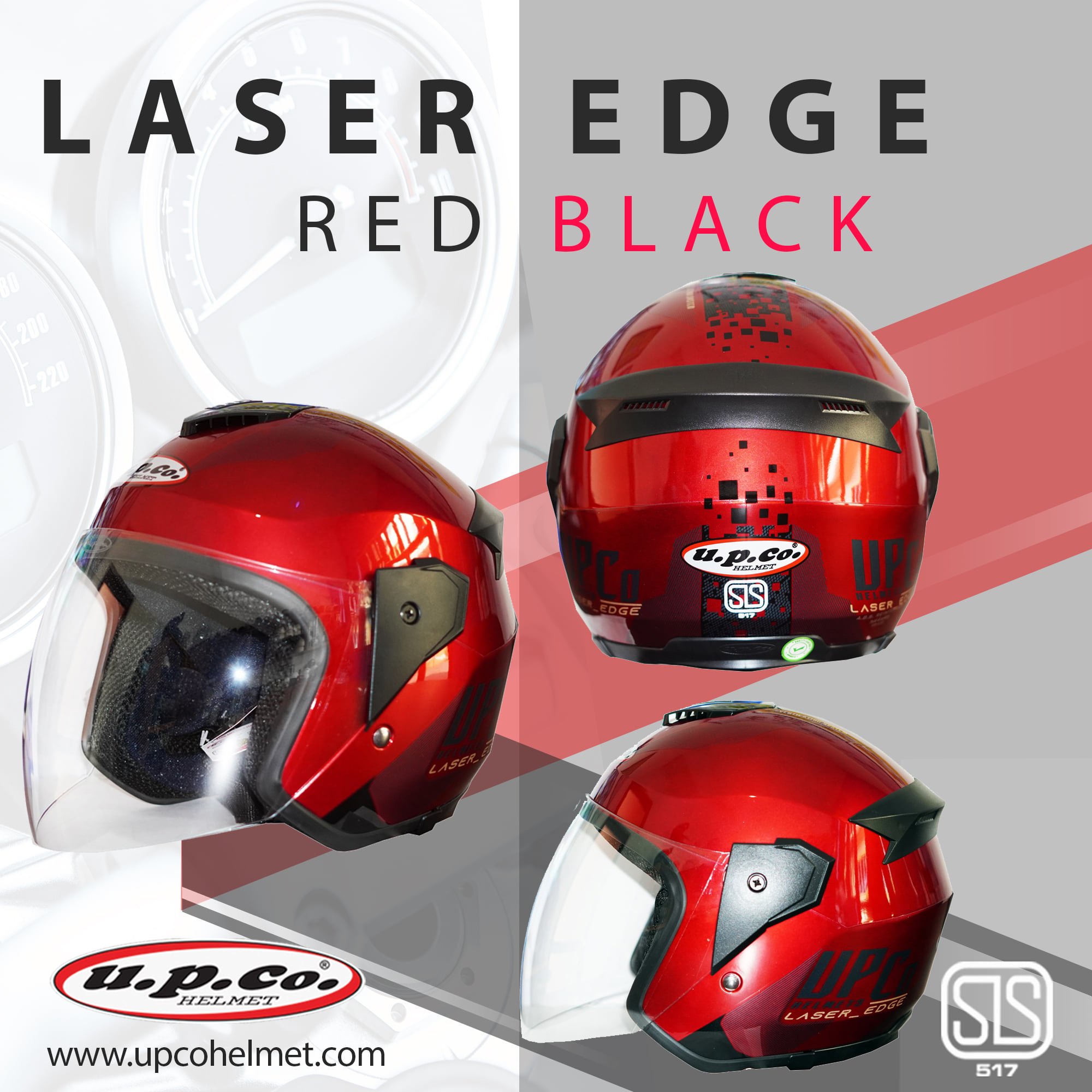 U. P. Co. Helmet - Laser Edge Series - SLS 517 certified Helmet (100% ...