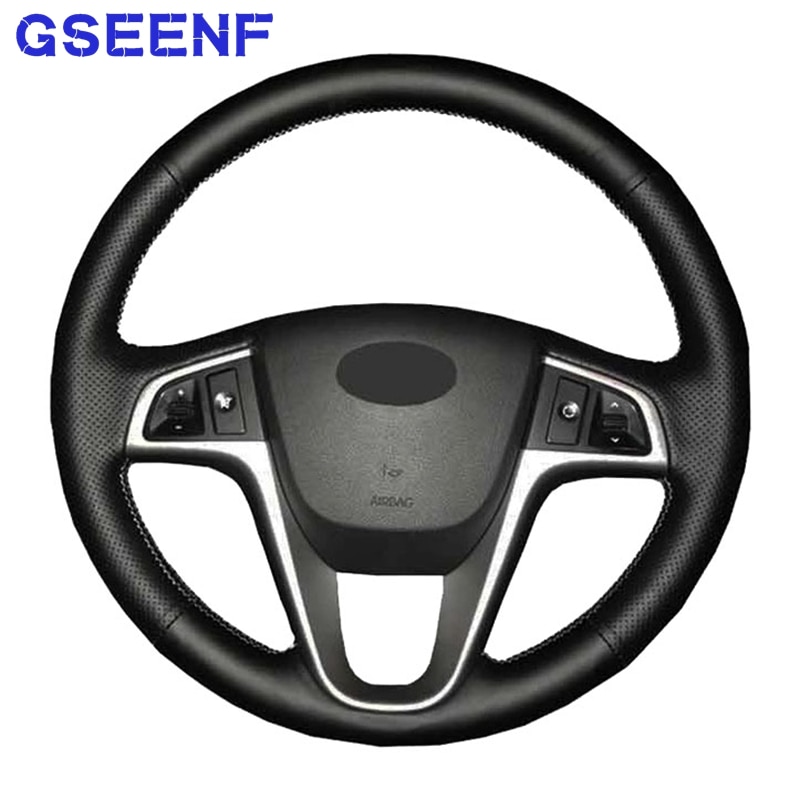 【Red Blue Thread】 Hyundai Verna i20 2008-2012 Accent Braid On Steering ...