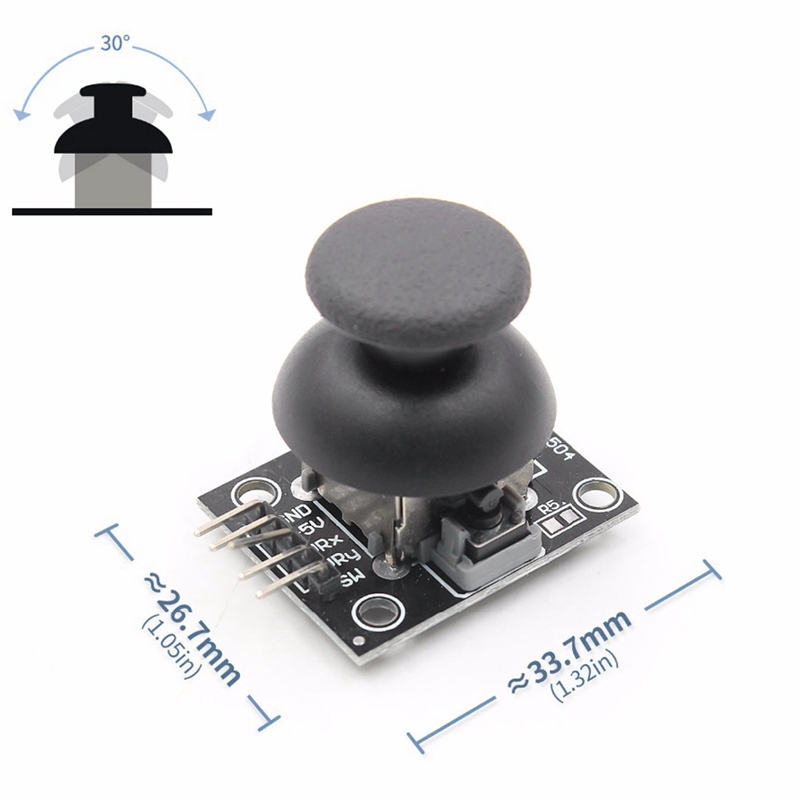 5 Pin Breakout Module Shield For Ps2 Joystick Game Controller 2.54Mm Pin Two-Way Rocker 10K ...
