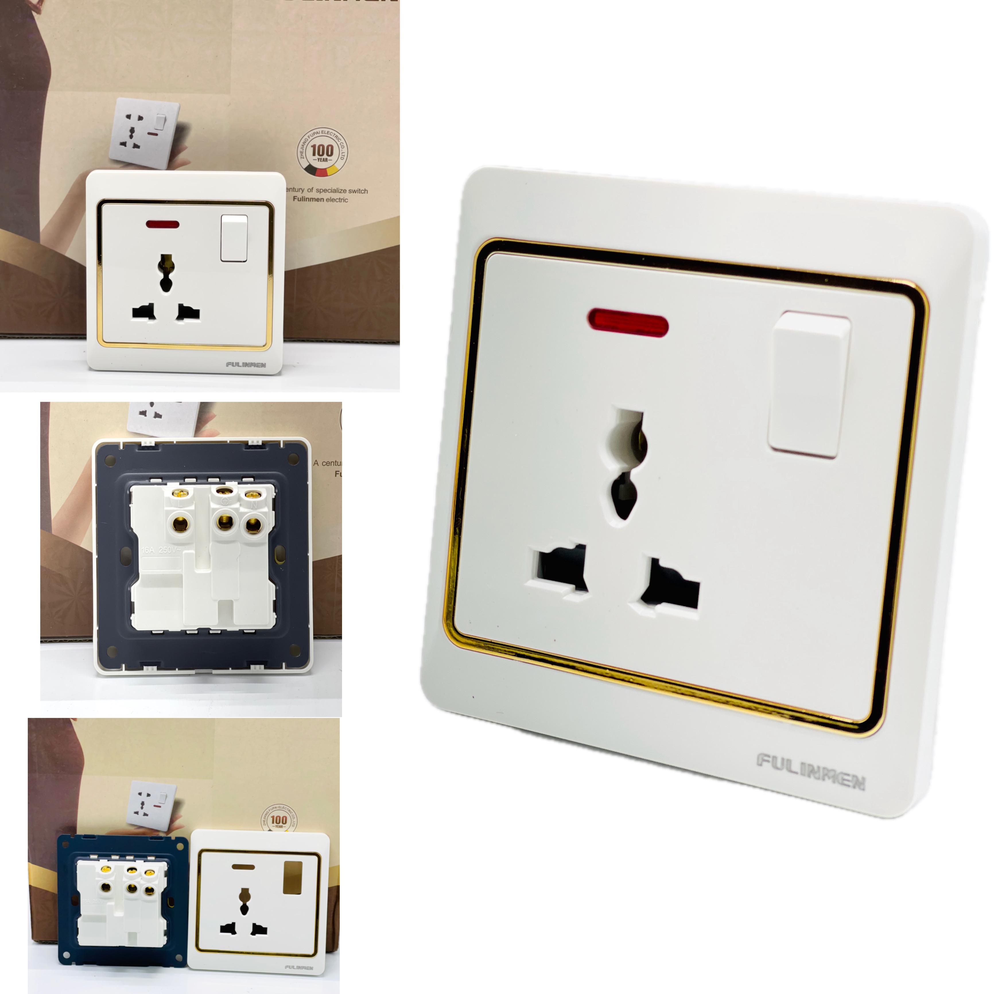 Universal Wall Switch Socket Fulimen - Multi Plug - Multi Socket Outlet -Plug Base 3 Hole ...
