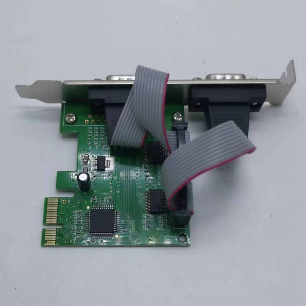 Pcie To Two Serial Ports RS232 Interface Industrial Control Computer Expansion Card Computer ...