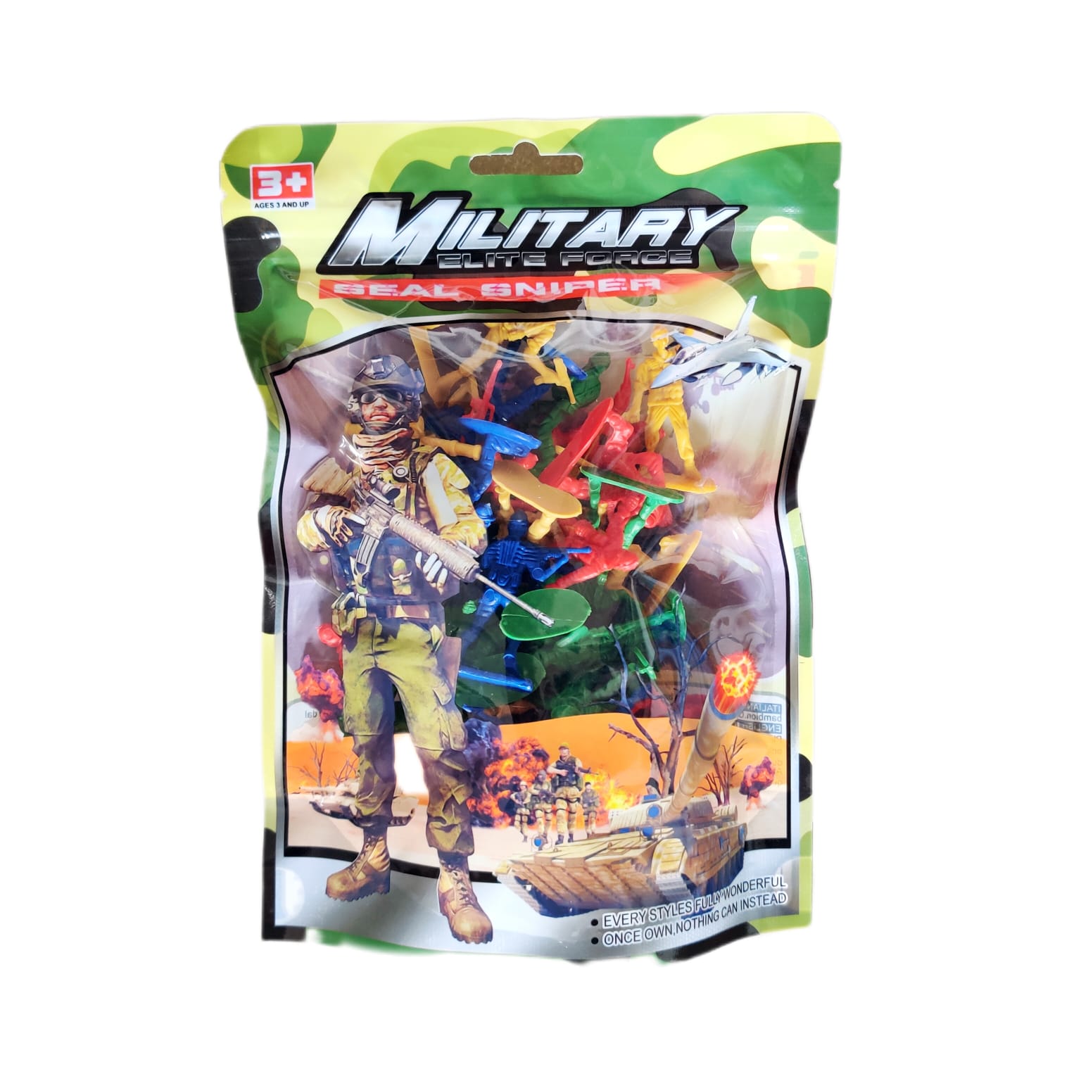 50 Pcs Military Elite Force Army Soldiers Set - Sea Sniper Multicolor ...
