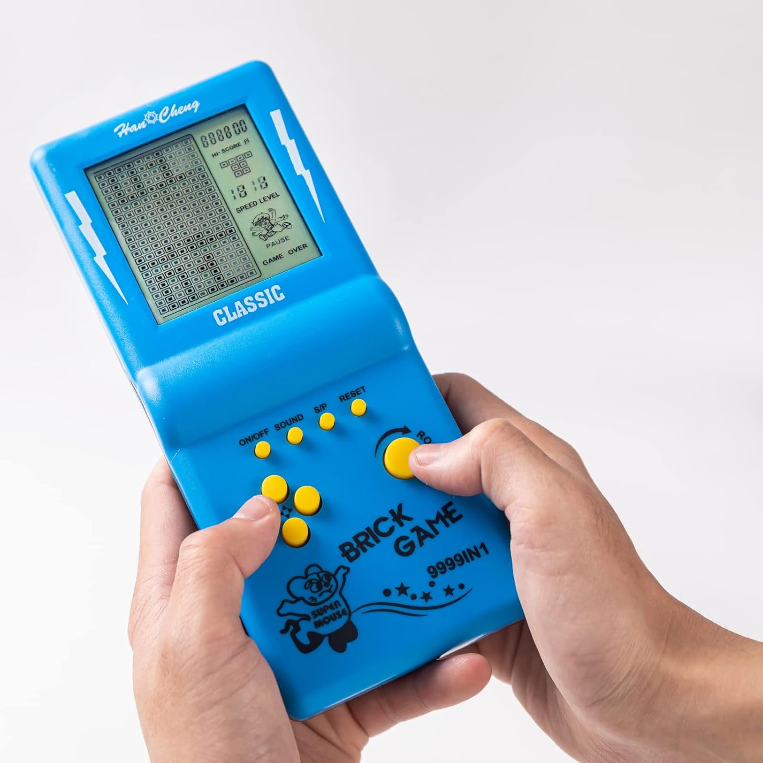 Kids Electronic Tetris Brick Game Handheld Game Machine LCD Educational ...