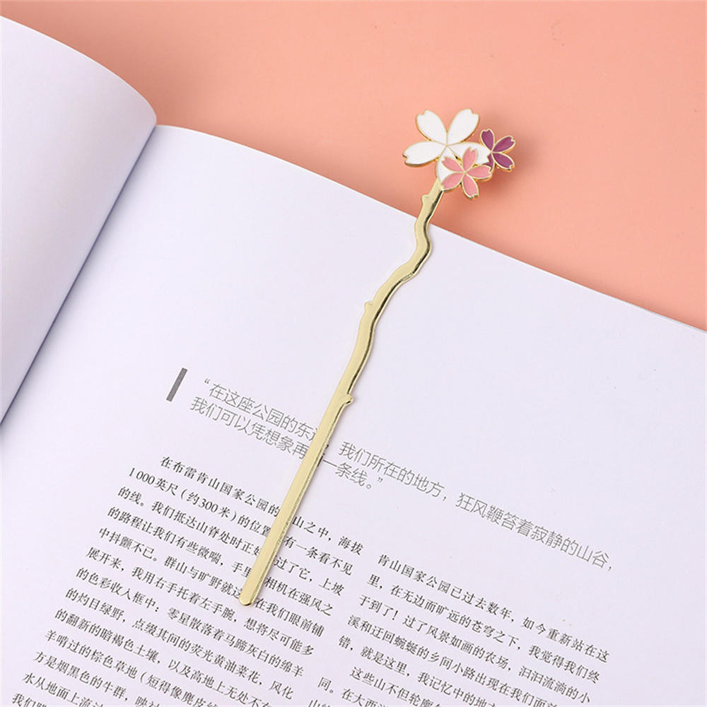 Colorful Metal Sakura Bookmark Stylish Metal Sakura Colorful Reading ...