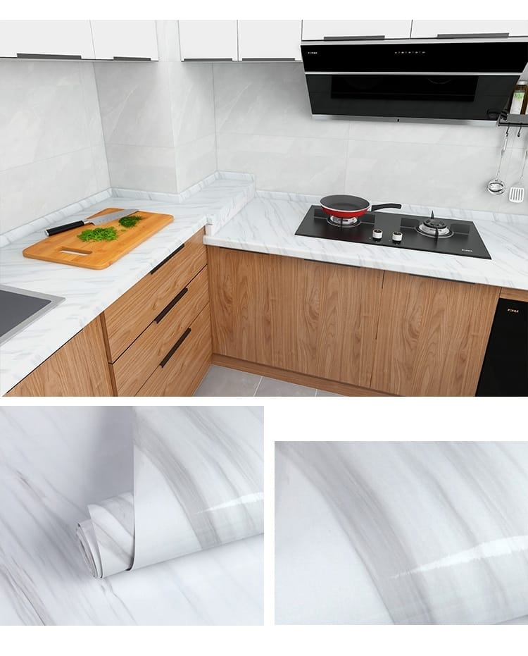 5M Self adhesive Marble Kitchen Wallpaper | Daraz.lk