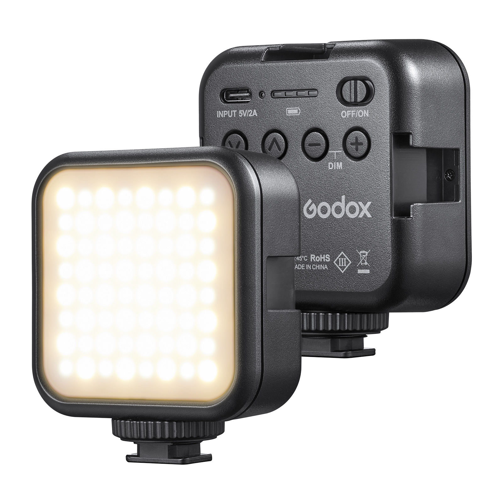 Godox LITEMONS LED6Bi Bi-color Temperature LED Video Light Recharge ...