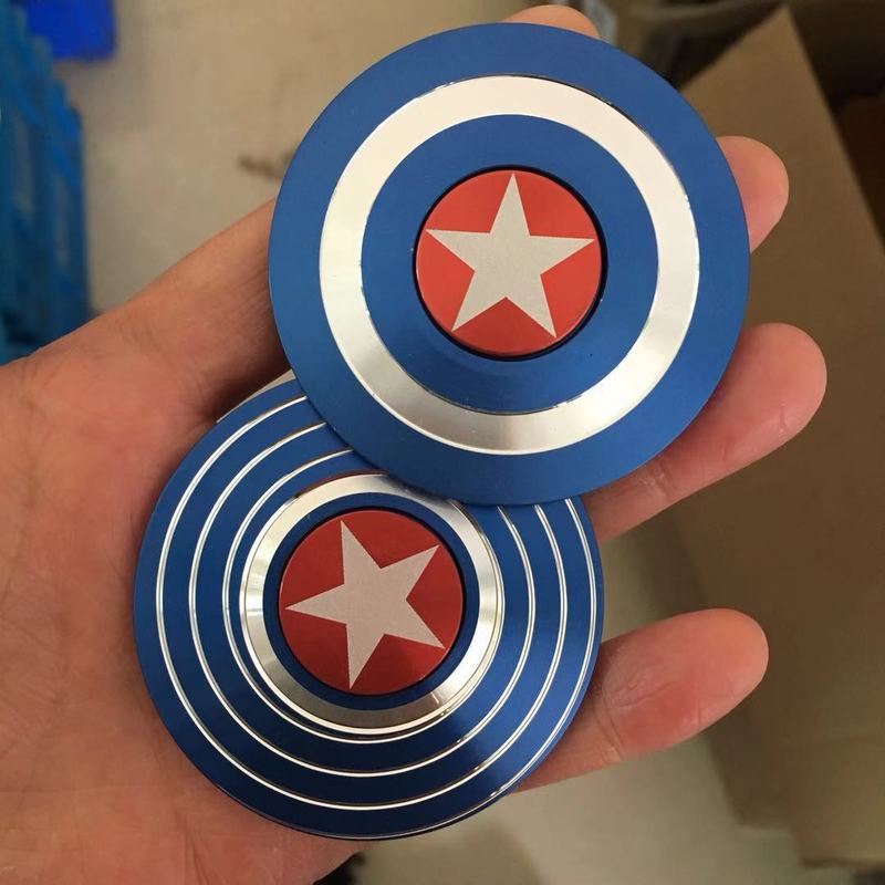I Love Daddy&Mummy Captain America Fidget Spinner Shield Spinner ...