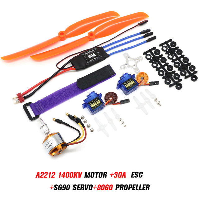 A2212 2212 2200kv 1400kv 1000kv Brushless Motor 30a 40a / 40a Blheli Esc Sg90 9g Servo For Rc ...