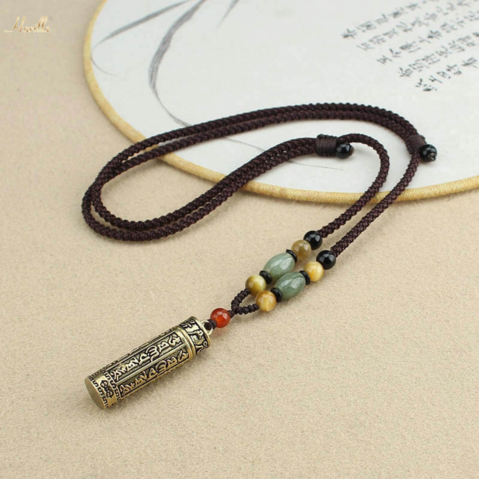 Tibetan Gawu Box Pendant Necklace Buddhist Praying Accs Collectibles ...