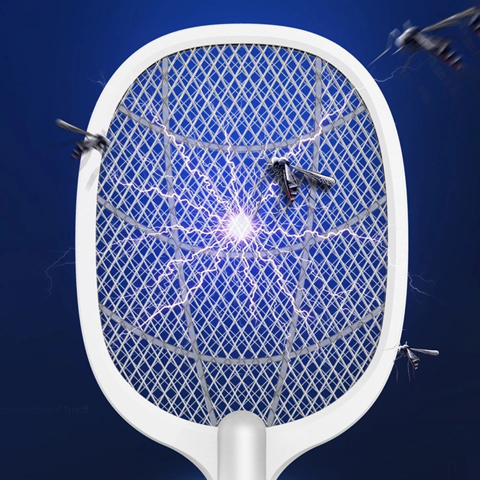 Portable Fly Racket Mug Killer Household Zapper Fly Swatter Racket ...