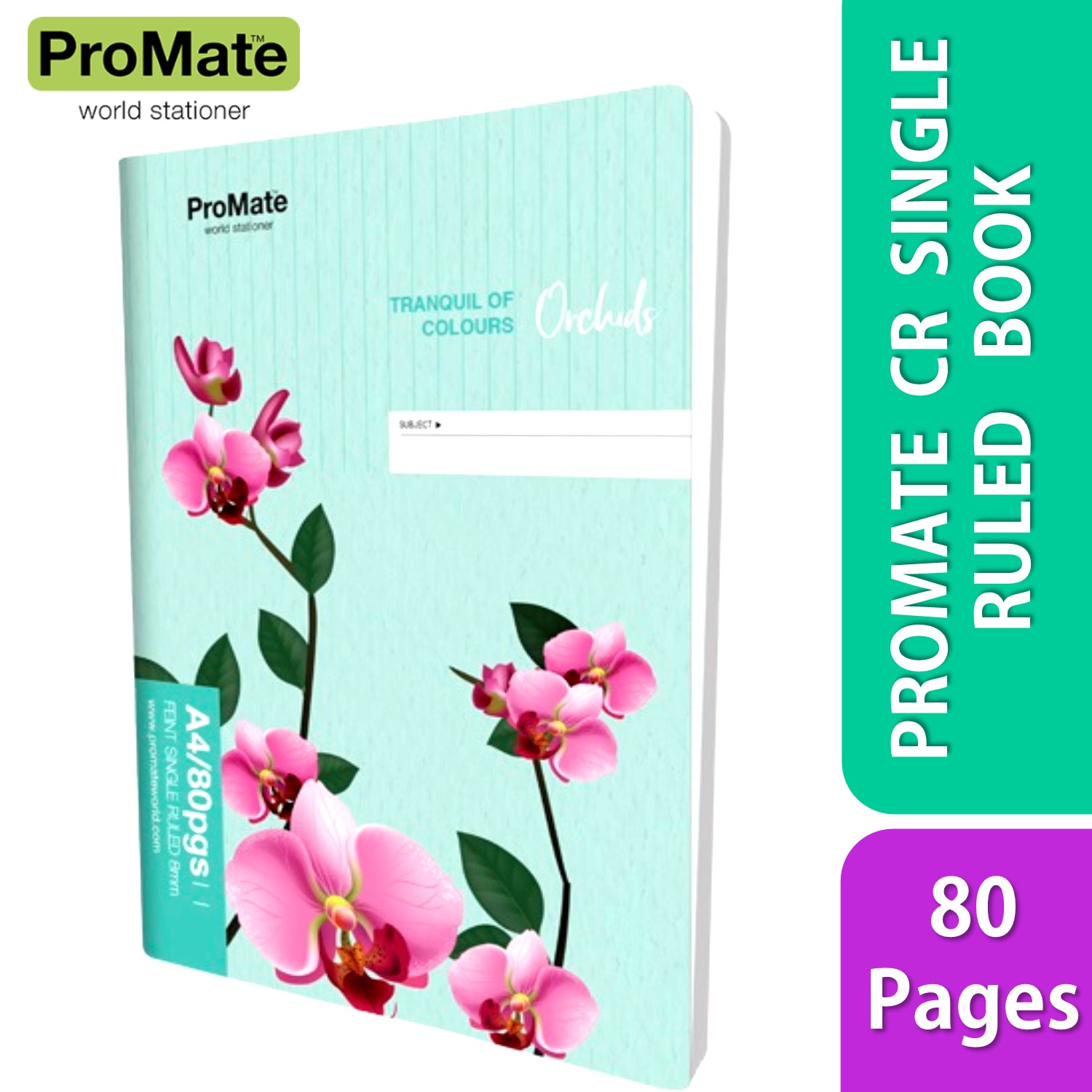 ProMate CR Book Single Ruled 80Pgs | Daraz.lk