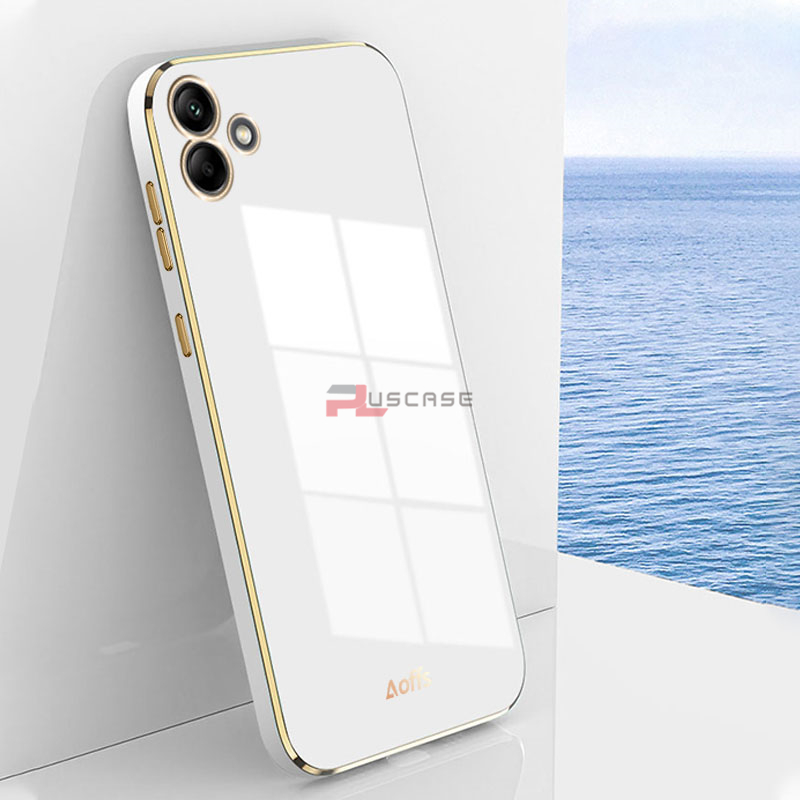 PlusCase for Samsung Galaxy A04 6D Plating Soft Case Lens Protector ...