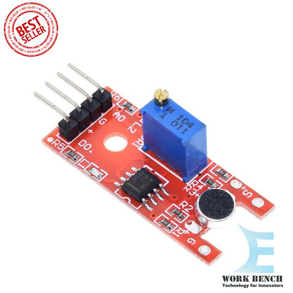Microphone Voice Sound Sensor Module For Arduino Analog Digital Output ...