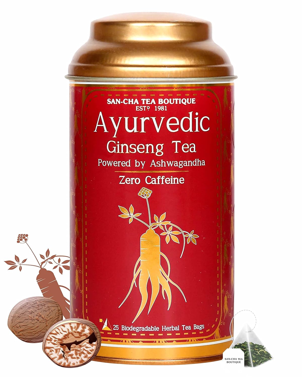 Sancha Tea Boutique Ginseng Tea, Ashwagandha Tea, Ashwagandha Indian ...