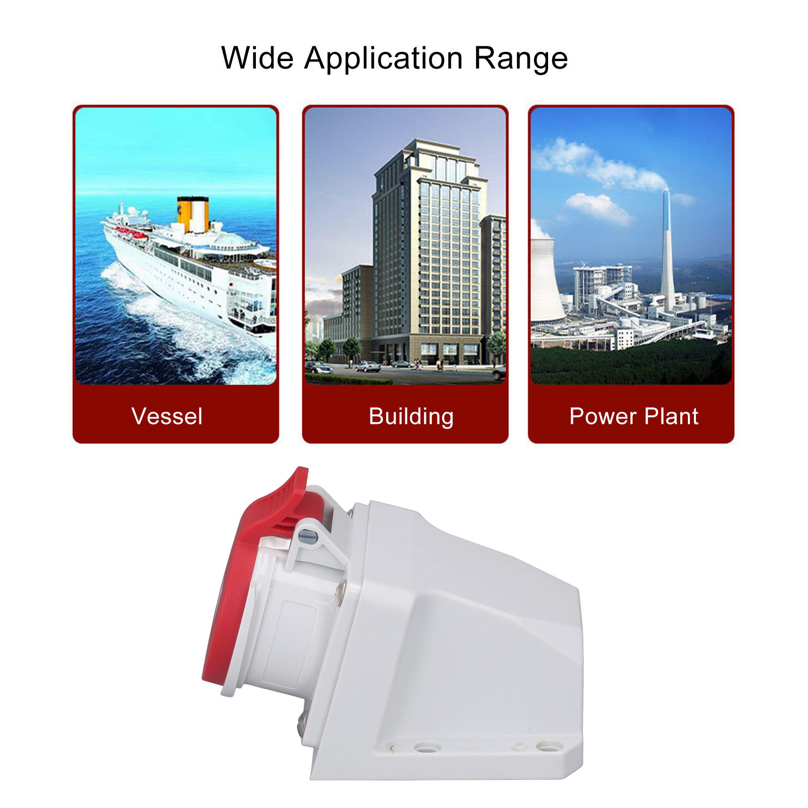 Surface Mount Power Socket 220-380V 240-415V Industrial Socket 5 Core ...
