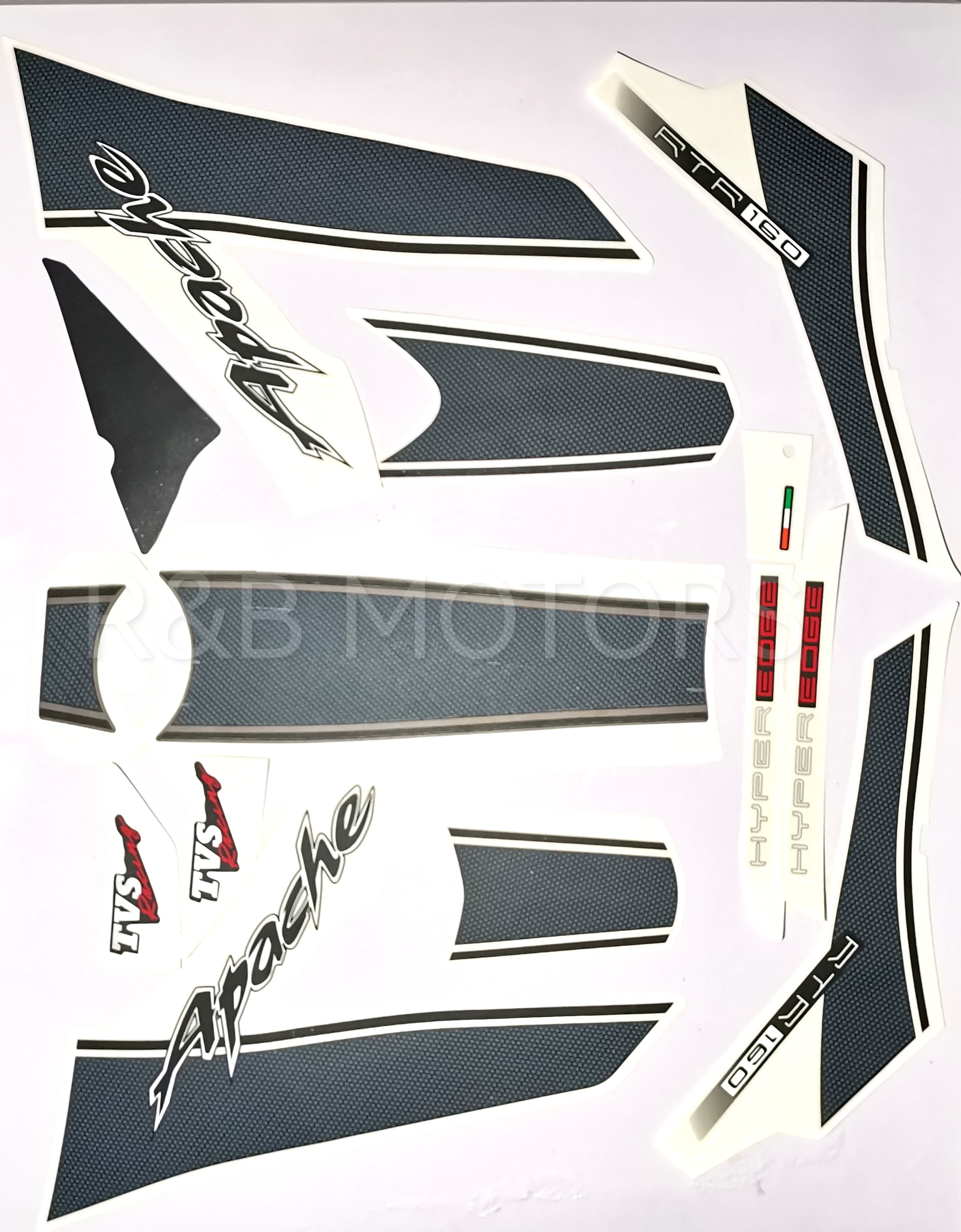 Tvs apache 160 2v grey bike full sticker kit | Daraz.lk