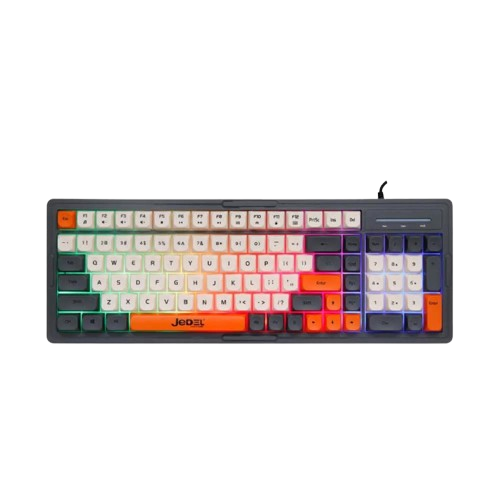 Original JEDEL K32 RGB Gaming Keyboard – 104 Keys, Silent Typing, Wired ...