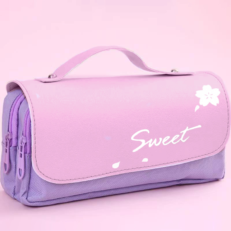 【MINISO】👍👍 Cute Cat Large Capacity Stress Relieving Pencil Case Big ...