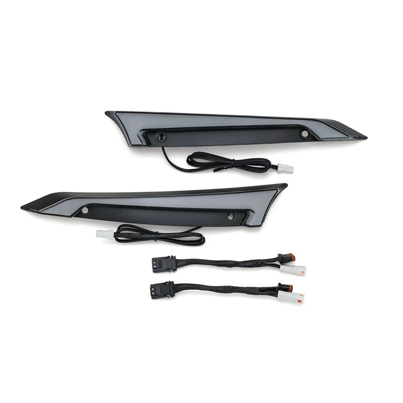 Windshield Trim Lights Windscreen Fairing LED Turn Signals Running ... Windshield Trim Lights Windscreen Fairing LED Turn Signals Running ...
