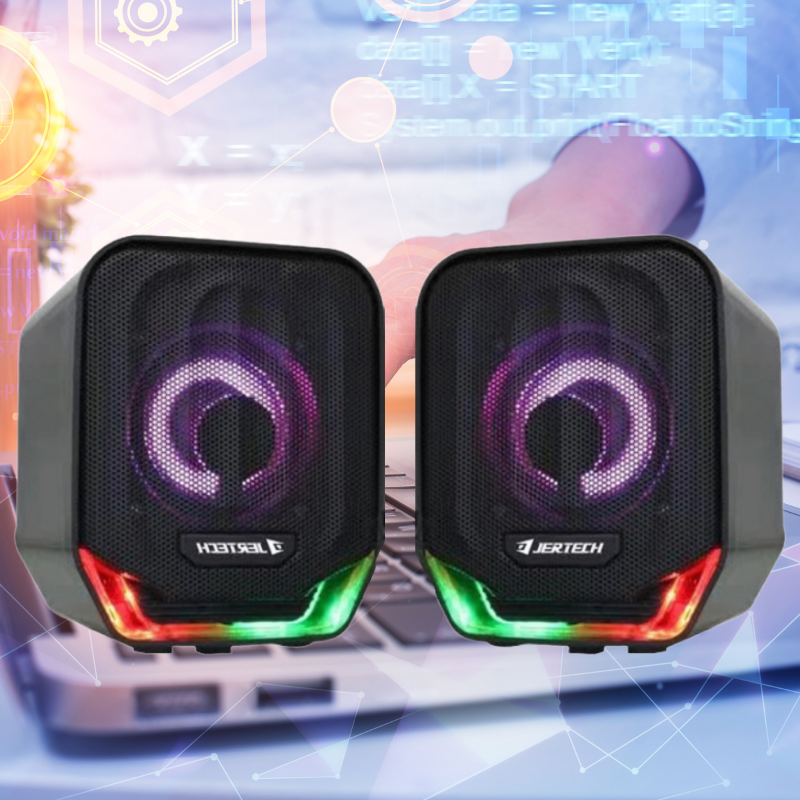 JERTECH S4 LED Gaming Speaker Rival Audio Wired Speaker | Daraz.lk