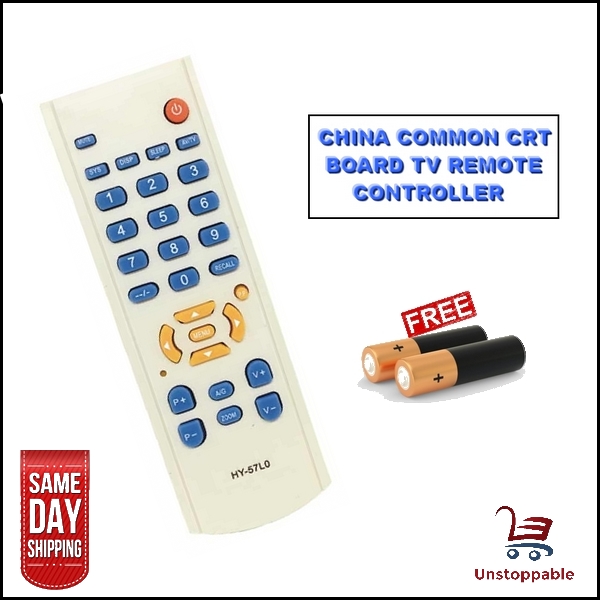 China Common CRT Board TV Remote Controller & Free Batteries No Ratings ...