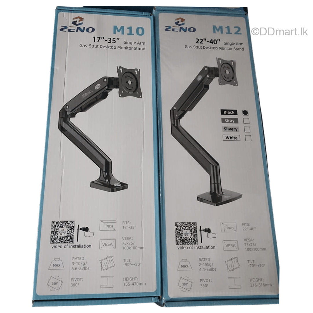 ZENO M12 Adjustable Desktop Monitor Stand for 22″–40″ Monitors | Daraz.lk