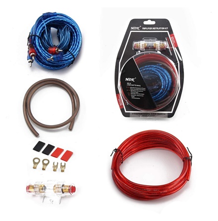 Amplifier Cable Set Connection Set Power Amplifier Cable 8GA Car Audio ...