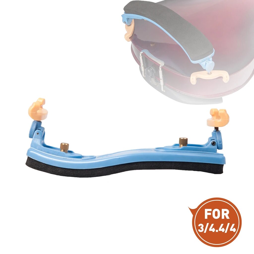 Adjustable 4/4 3/4 Violin Shoulder Rest Fiddle Pad Support Sponge 1/2 1/4 1/8 Size Violin ABS ...