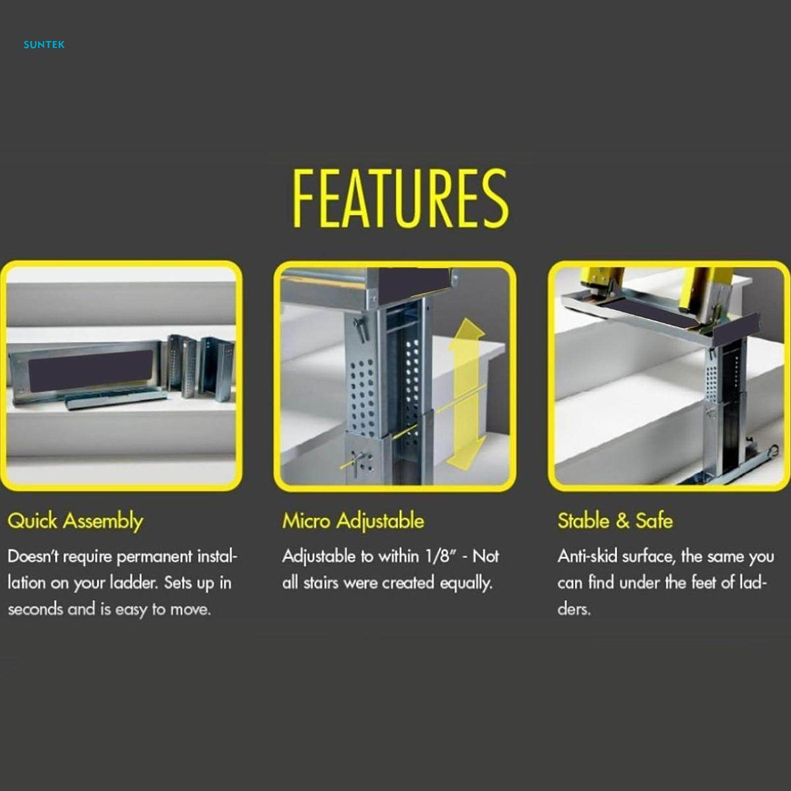 Ladder Extender Easy to Use Convenient Wear Resistant High Strength ...